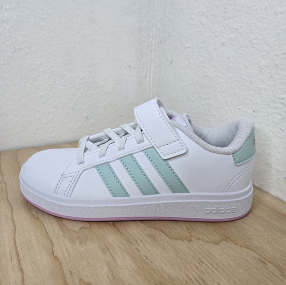 adidas | Shoes | Adidas Grand Court 2 El K Cloud Whitesemi Flash ...